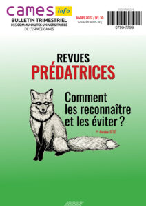 No 30 – Mars 2022 - CAMES